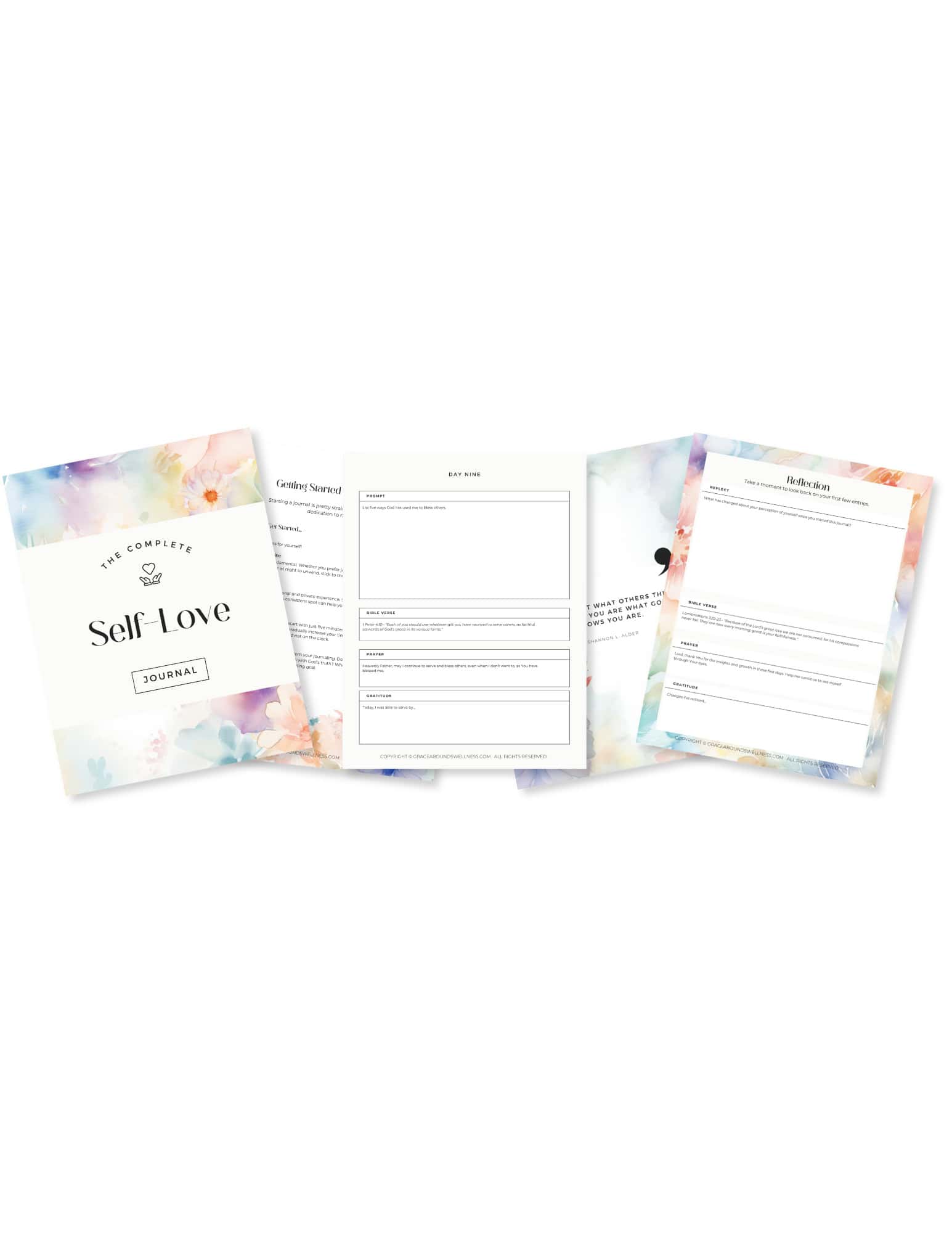 The Best Self-Love Journal for Christian Women | Grace Abounds Wellness